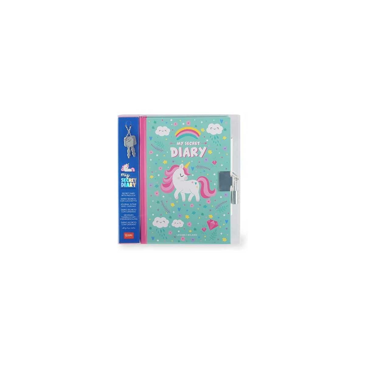 Padlock Diary Unicorn