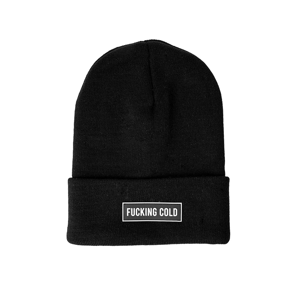Bonnet "Fucking cold" - Noir - Fisura