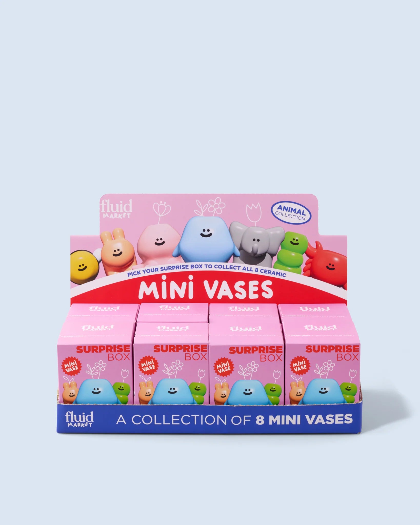 Mini Vases - Surprise Box - Animals - Fluid Market