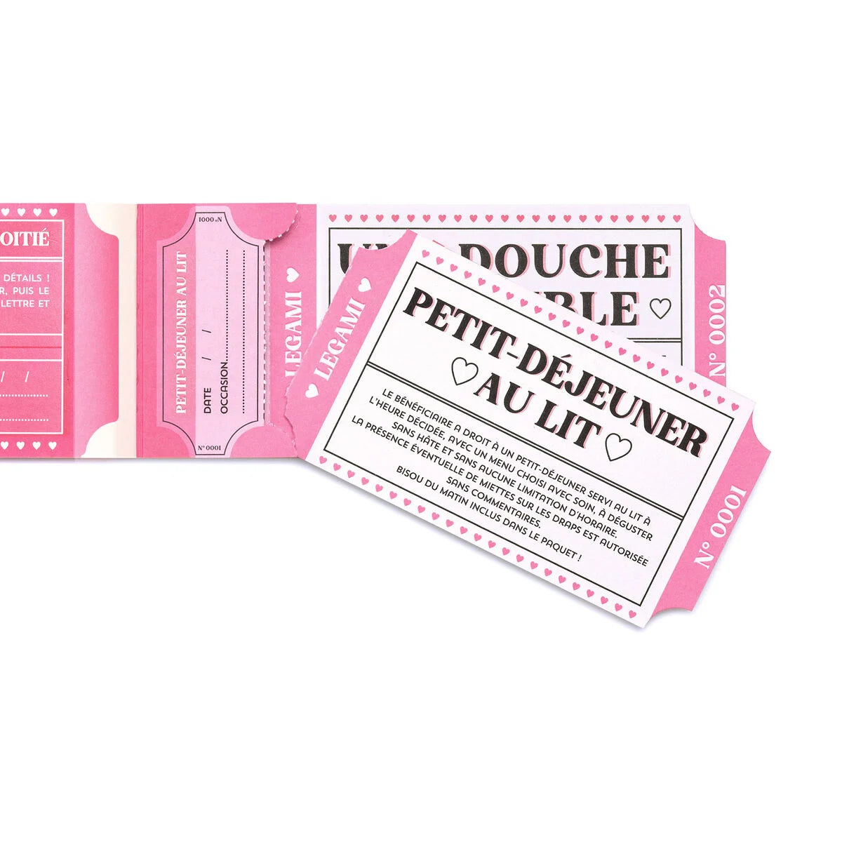 Booklet of 24 Romantic Vouchers - French - Gift Vouchers - Legami