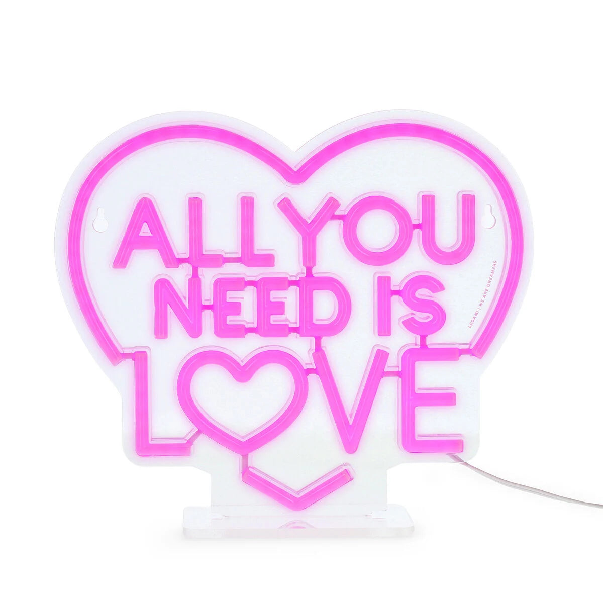 LED Neon Effect Lamp - All You Need is Love - It's a Sign - Legami