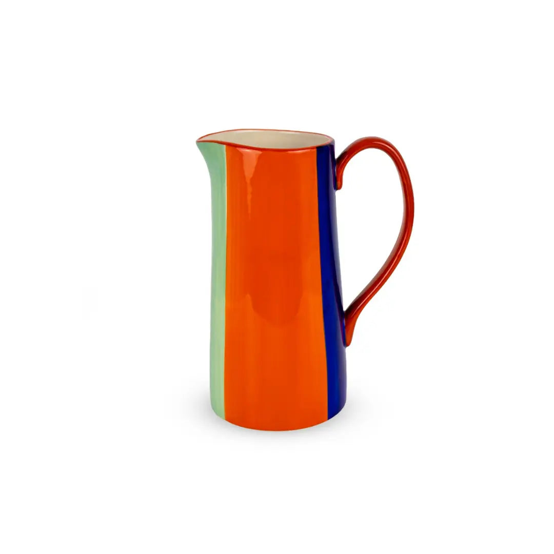 Orange colored stoneware carafe - 1.3 L