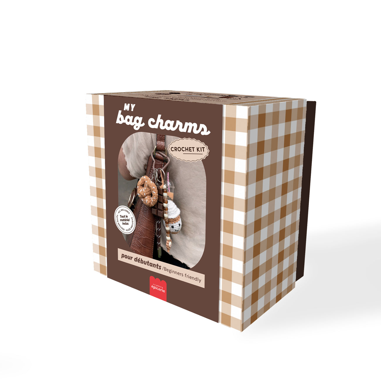 DIY Crochet Bag Charms Kit - Coffee Time - La Petite Epicerie - hopono
