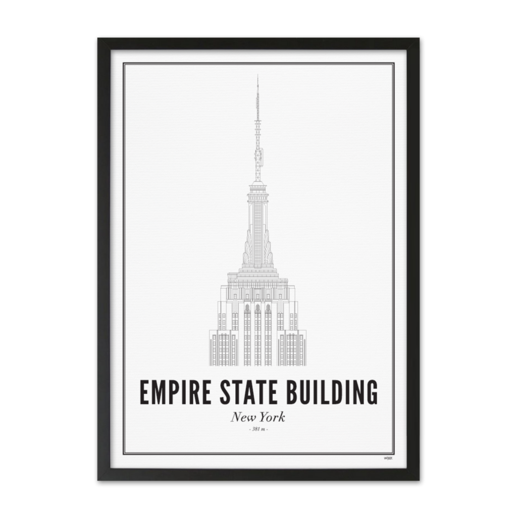 Poster New York Empire State Building - Wijck